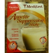 Medifast Vanilla Appetite Suppression Shake: Calories, Nutrition ...