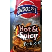 Rudolph's Hot And Spicy Pork Rinds, Chicharrones: Calories, Nutrition ...
