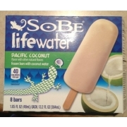 SoBe Lifewater Pacific Coconut Frozen Bars: Calories, Nutrition ...