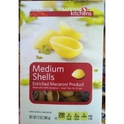 Safeway Kitchens Medium Shells Pasta: Calories, Nutrition Analysis ...