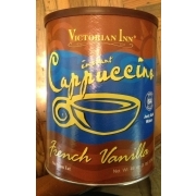 Victorian Inn Instant Cappuccino, French Vanilla: Calories, Nutrition ...