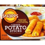 Snapps Snacks Appetizers Loaded Potato Sticks: Calories, Nutrition ...