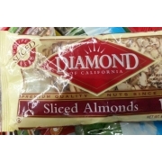 Diamond Sliced Almonds: Calories, Nutrition Analysis & More | Fooducate