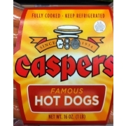 Caspers Famous Hot Dogs: Calories, Nutrition Analysis & More | Fooducate