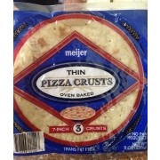 Meijer Thin Pizza Crusts Oven Baked: Calories, Nutrition Analysis ...