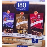 180 Snacks Premium Nut Crunch Variety Pack: Calories, Nutrition ...