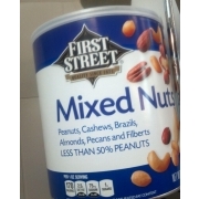 First Street Mixed Nuts: Calories, Nutrition Analysis & More | Fooducate