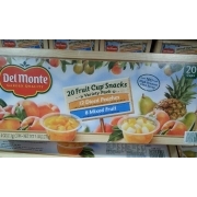 Del Monte Fruit Cup Snacks, Variety Pack: Calories, Nutrition Analysis ...