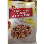 Shop Rite Fiber Twigs, Grahams & Honey Puffs Cereal: Calories ...
