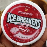 Ice Breakers Cinnamon Flavor Sugar Free Mints With Flavor Crystals ...