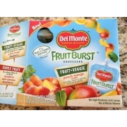 Del Monte Fruit Burst, Peach Mango Flavors, Purees & Juices: Calories ...