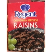 Regent California Seedless Raisins: Calories, Nutrition Analysis & More ...