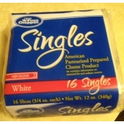 Price Chopper Singles American Pasteurized Cheese Product: Calories ...