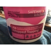 Safeway Kitchens Whipped Topping, Lite: Calories, Nutrition Analysis ...