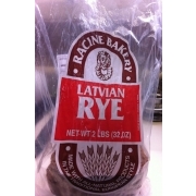 Racine Bakery Bread, Rye, Latvian: Calories, Nutrition Analysis & More ...