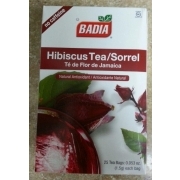 Badia Hibiscus Tea: Calories, Nutrition Analysis & More | Fooducate
