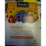 Essential Everyday Fruit Flavored Snacks Variety Pack: Calories ...