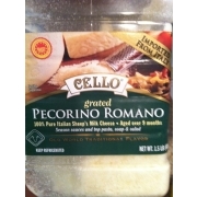 Cello Grated Pecorino Romano, 100% Pure Italian Sheep's Milk Cheese ...