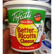 Tofutti Better than Ricotta Cheese: Calories, Nutrition Analysis & More ...