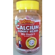 L'il Critters Calcium Gummy Bears Dietary Supplement: Calories ...