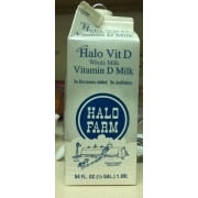 Halo Farm Vitamin D Milk: Calories, Nutrition Analysis & More | Fooducate