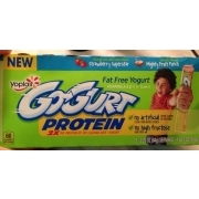 Yoplait Go-Gurt Yogurt, Strawberry Superstar and Mighty Fruit Punch: Calories, Nutrition ...