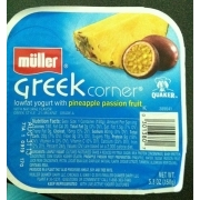 Muller Greek Yogurt, Low-fat, Pineapple Passion Fruit: Calories ...
