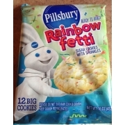 Pillsbury Rainbow Fetti, Sugar Cookies With Sprinkles: Calories ...