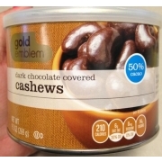 Gold Emblem Dark Chocolate Covered Cashews: Calories, Nutrition ...