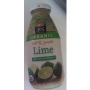 365 Everyday Value Organic 100% Juice, Lime: Calories, Nutrition ...