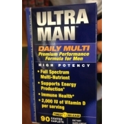 Ultra Man Daily Multi Premium Performance Formula For Men, Dietary ...
