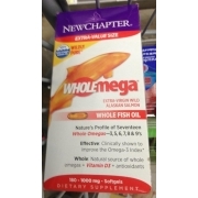 New Chapter Fish Oil, Alaskan Salmon, Extra-Virgin Wild: Calories ...