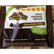 Corazonas Chocolate Chip Mini Oatmeal Square: Calories, Nutrition ...