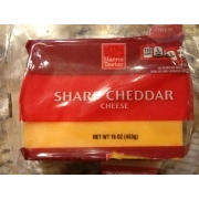 Harris Teeter Cheese, Sharp Cheddar: Calories, Nutrition Analysis ...