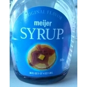Meijer Syrup, Corn, Original Flavor: Calories, Nutrition Analysis ...