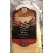 Private Selection Lacey Swiss Sliced Cheese: Calories, Nutrition ...