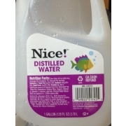 Nice Distilled Water: Calories, Nutrition Analysis & More | Fooducate
