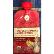 Peter Rabbit Organic Raspberry, Banana and Blueberry Fruit Snack ...