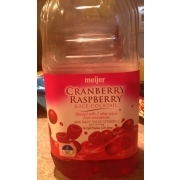 Meijer Juice Cocktail, Cranberry Raspberry Flavored: Calories ...