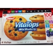 Vitalicious VitaTops Wild Blueberry Cookies: Calories, Nutrition ...