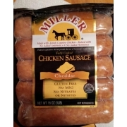 Miller Chicken Sausage, Cheddar: Calories, Nutrition Analysis & More ...