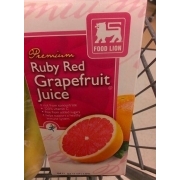 Food Lion Juice, Ruby Red Grapefruit: Calories, Nutrition Analysis & More | Fooducate