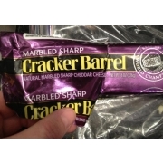 Cracker Barrel Marbled Sharp Cheddar Cheese: Calories, Nutrition ...