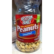 Western Family Dry Roasted Peanuts Unsalted: Calories, Nutrition ...