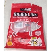 Porkie Co Cracklins, Fried Out Pork Fat With Attached Skin, Original ...