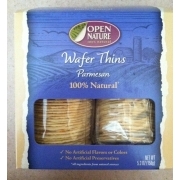 Open Nature 100% Natural Wafer Thins Parmesan: Calories, Nutrition ...