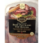 Private Selection Oven Roasted Beef Pastrami Top Round, Deli Sliced ...
