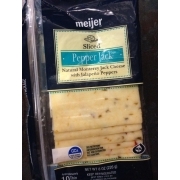 Meijer Sliced Pepper Jack, Natural Monterey Jack Cheese With Jalapeno ...