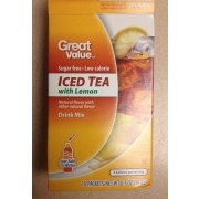 Great Value Iced Tea With Lemon, Drink Mix: Calories, Nutrition ...