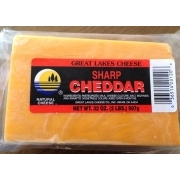 Great Lakes Cheese Cheese, Natural, Sharp Cheddar: Calories, Nutrition ...